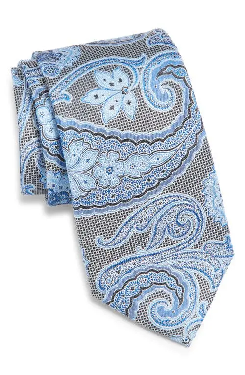 Nordstrom Paisley Silk Jacquard Neck Tie - Black