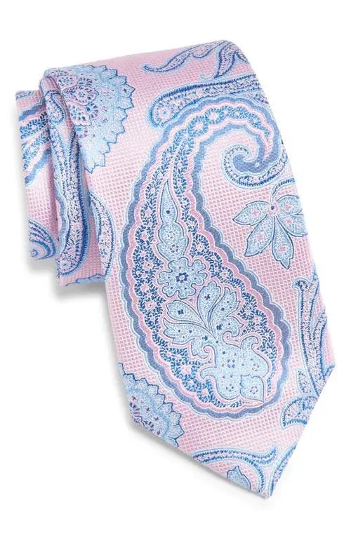 Nordstrom Paisley Silk Jacquard Neck Tie - Pink