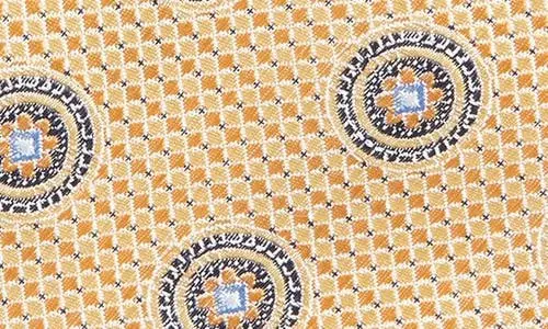 Nordstrom Silk Medallion Jacquard Tie - Yellow