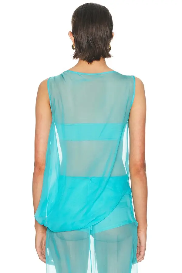 SEV Draped Chiffon Blouse