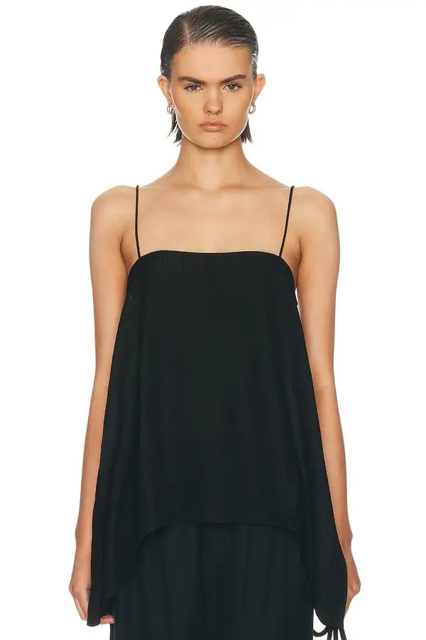 ST. AGNI Textured Weave Cami Top