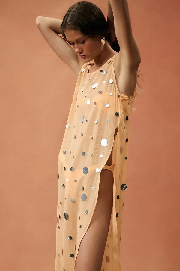Chan Luu Sequin Tunic Dress