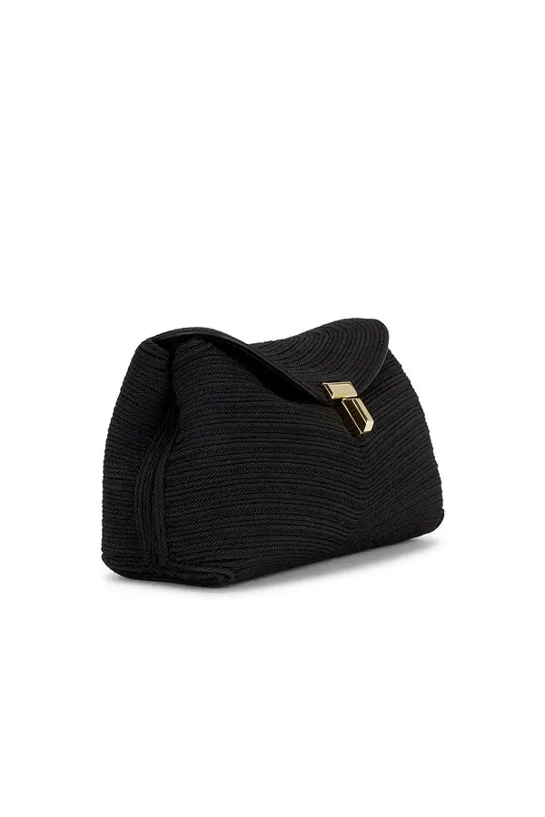 TOTEME Mini T-lock Clutch - Black