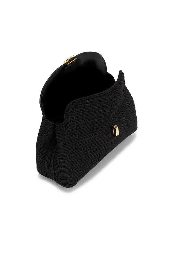 TOTEME Mini T-lock Clutch - Black