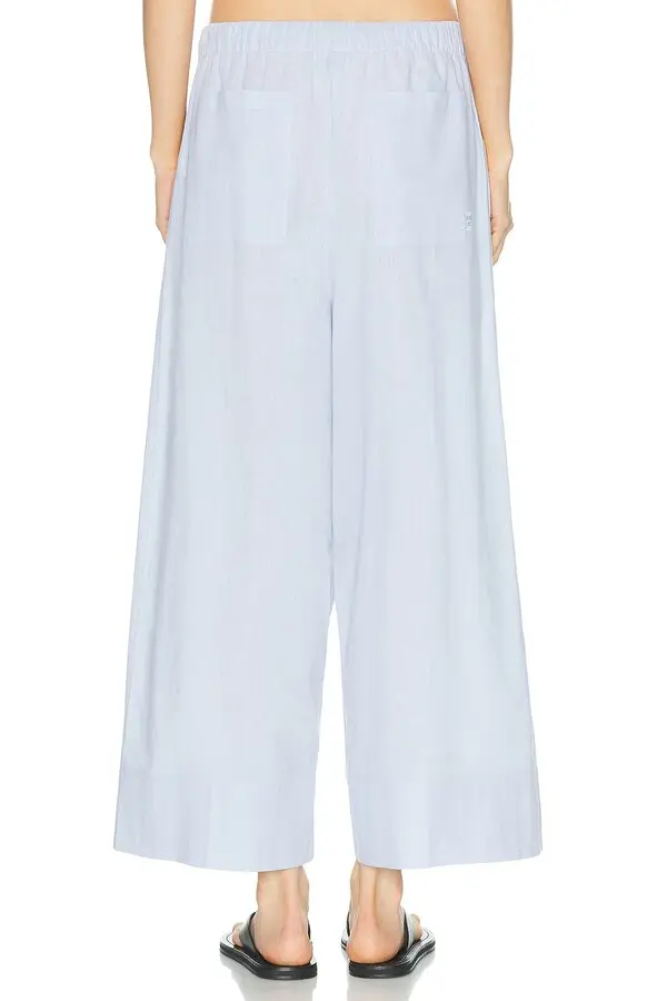 TOTEME Wide Leg Linen Pants - Sky