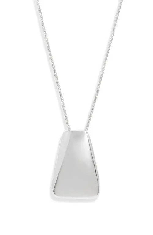 OPEN EDIT Box Chain Pendant Necklace - Silver
