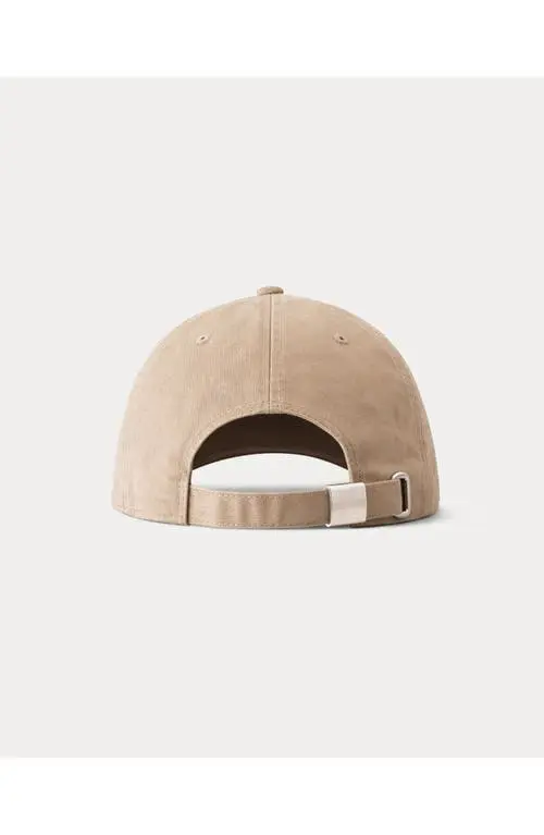 FORTELA Chino Cotton Baseball Cap With Embroidered Logo - Brown