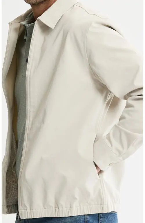 JACHS Tech Twill Zip-up Jacket - Stone