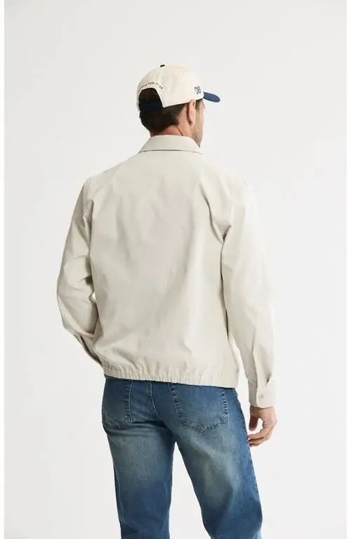 JACHS Tech Twill Zip-up Jacket - Stone