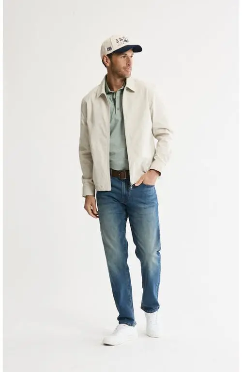 JACHS Tech Twill Zip-up Jacket - Stone