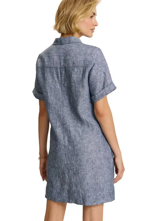 Tommy Bahama Two Palms Linen Polo Dress - Lt Coastline