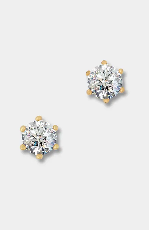 Stella & Dot Simulated Diamond Stud Earrings - Gold