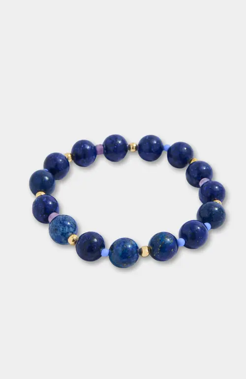 Stella & Dot Lapis Beaded Bracelet - Blue