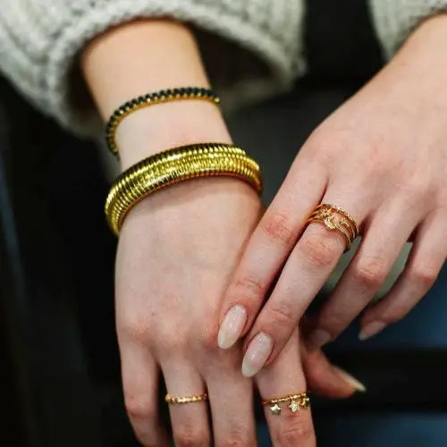 IVY & PEARL CO. The Montclair Ribbed Bangle