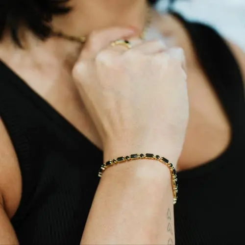 IVY & PEARL CO. The Harrington Noir Bracelet