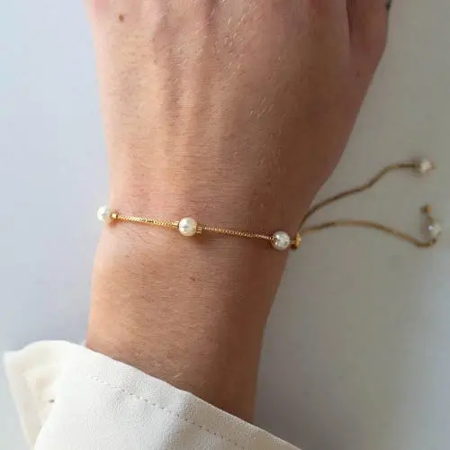 IVY & PEARL CO. Langley Pearl Bracelet