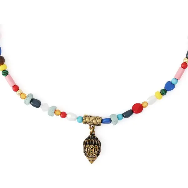 Kurt Geiger Pavé Eagle Head Pendant Necklace - Gold/multi
