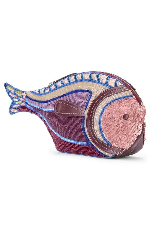 Staud Pesce Beaded Clutch