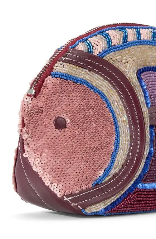 Staud Pesce Beaded Clutch