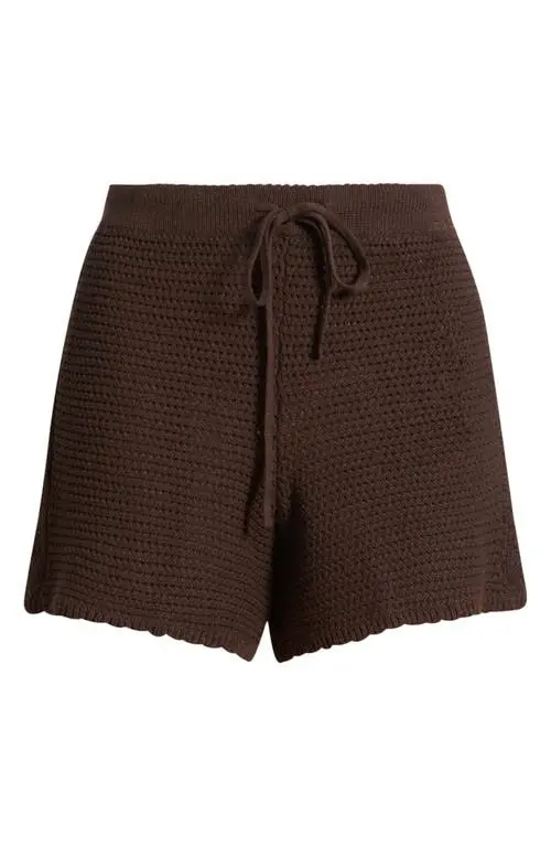 Marine Layer Celita Open Stitch Drawstring Shorts