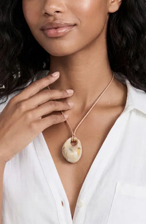 Ettika Resin Medallion Necklace