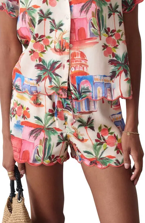 Marine Layer Paloma Resort Drawstring Shorts - Palmas Print