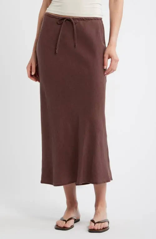 Marine Layer Avery Linen Blend Midi Skirt
