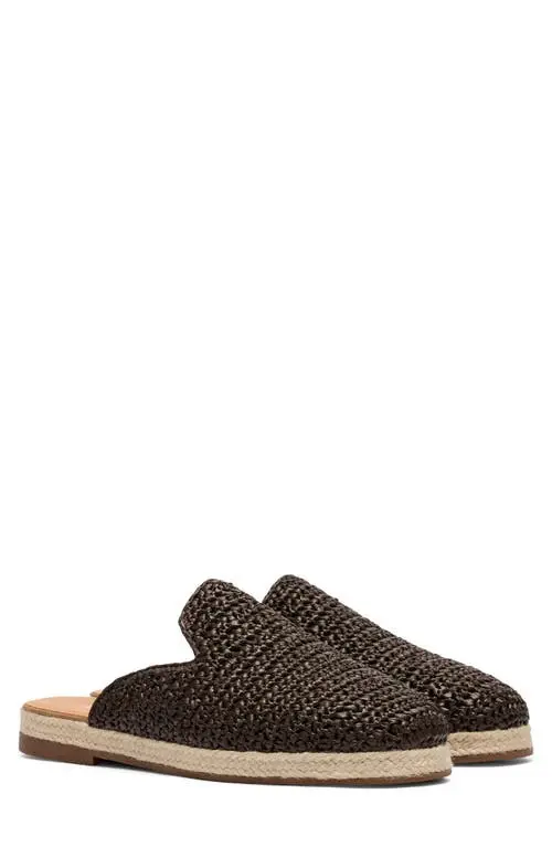 MARC NOLAN Bahia Woven Raffia Mule - Brown Raffia