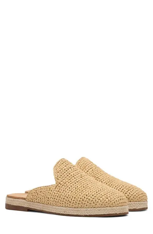 MARC NOLAN Bahia Woven Raffia Mule - Tan Raffia