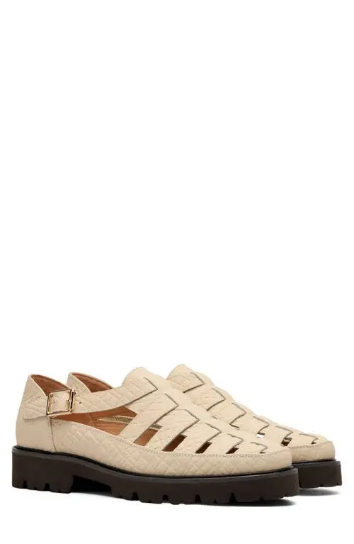 MARC NOLAN Fisherman Sandal - Cream Croc