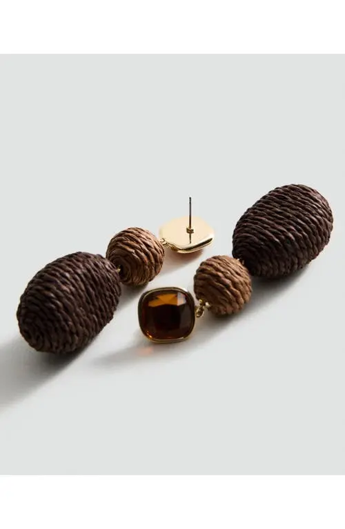 Mango Raffia Drop Earrings