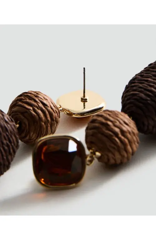 Mango Raffia Drop Earrings
