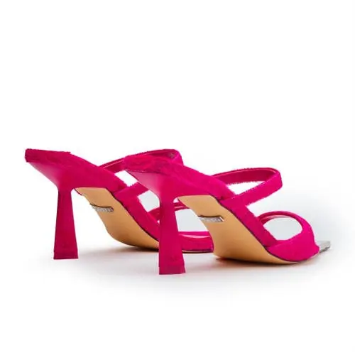 MALLET Frederica Pony Mid Heel Shoes - Pink