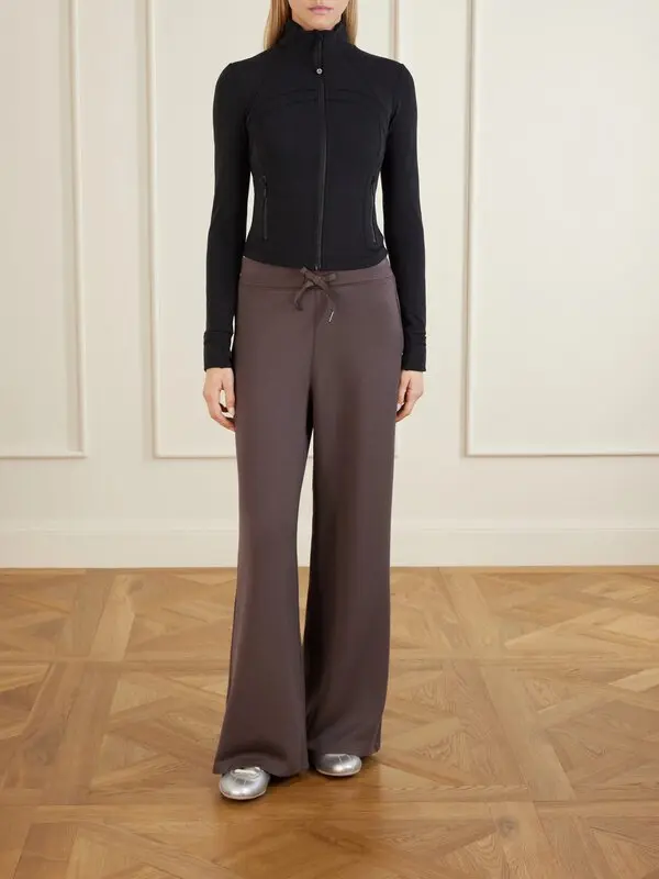 Spanx Airessentials Stretch-jersey Wide-leg Sweatpants