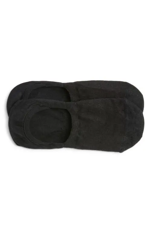 Pantherella Sirocco Linen & Cotton Blend No-show Socks - Black