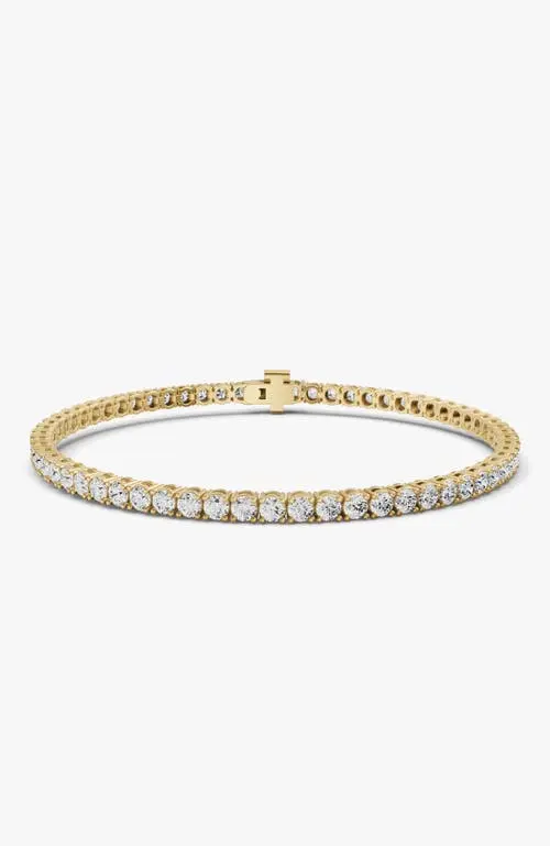SEREIA OFFICIAL 14k 8 Carat Lab Diamond Tennis Bracelet - Yellow Gold