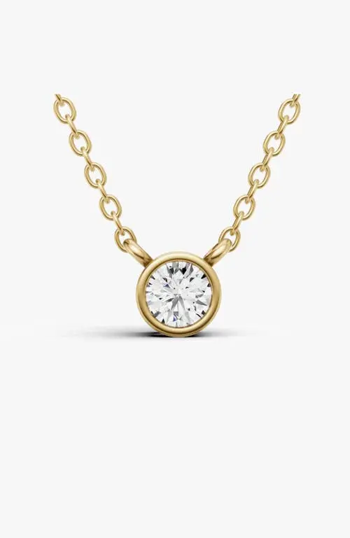 SEREIA OFFICIAL 14k 0.75 Carat Lab-grown Diamond Solitaire Pendant Necklace - Yellow Gold