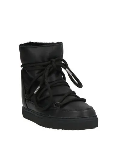 Inuikii Padded Leather Lace-up Ankle Boots - Black