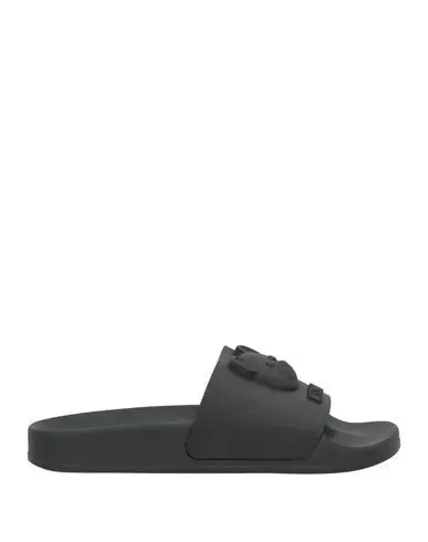 Moschino Rubber Pool Slides With Embossed Logo Detail