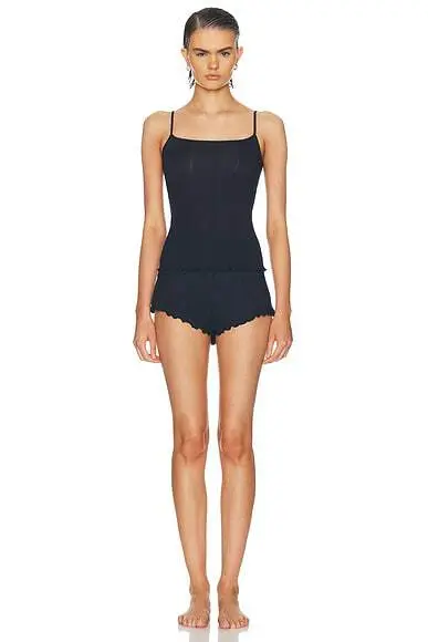 NEGATIVE UNDERWEAR Whipped Cami Top - Navy
