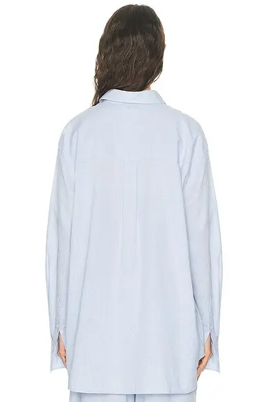 TOTEME Oversized Linen Shirt - Sky