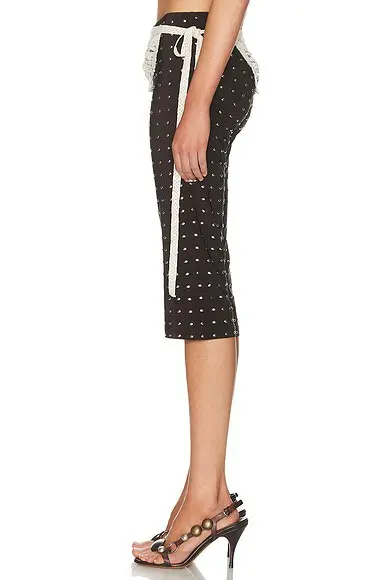 SIEDRES Gianna Capri Pant With Lace Wrap