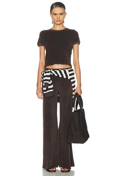 Suzie Kondi Terrycloth T-shirt - Truffle