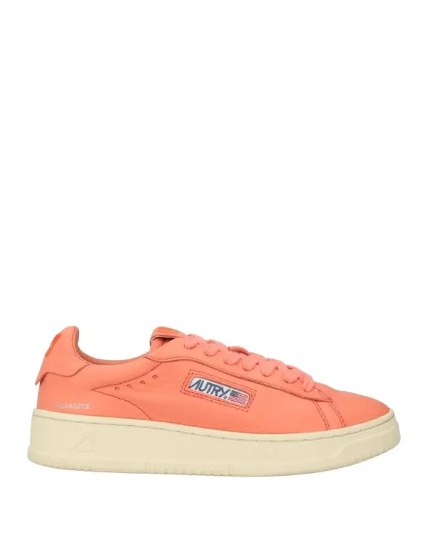 AUTRY Low-top Sneakers In Goat Skin - Orange