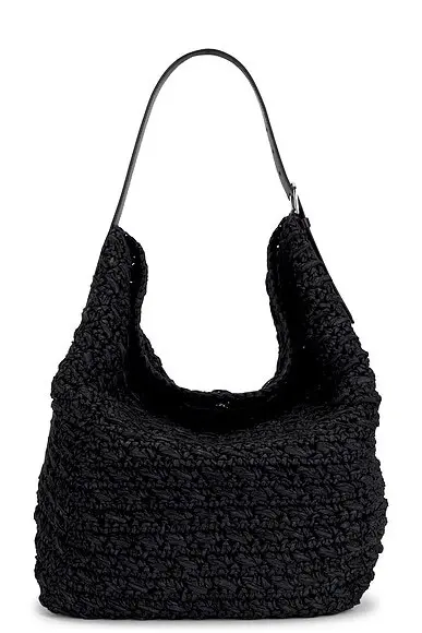 TOTEME Belted Raffia Tote Bag