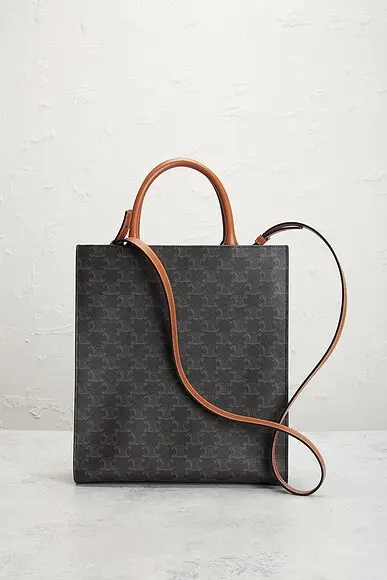 Celine Triomphe Vertical Cabas Tote Bag - Brown