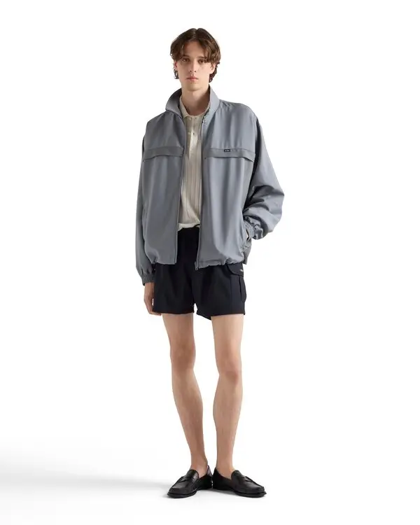 Prada Mohair Wool Jacket - Cloud/pyrite