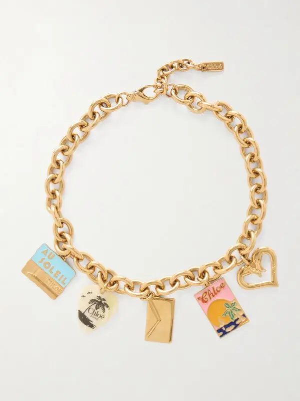 Chloé Gold-tone Charm Bracelet - Multi
