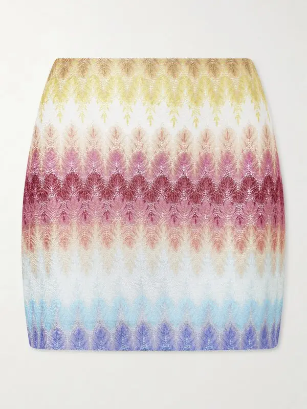 Missoni Crochet-knit Mini Skirt - Red