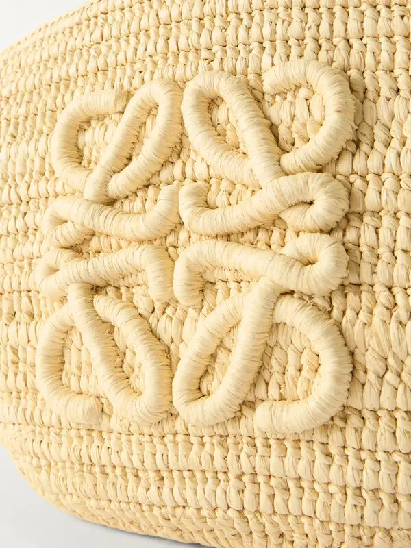 Loewe Eclipse Woven Raffia Shoulder Bag